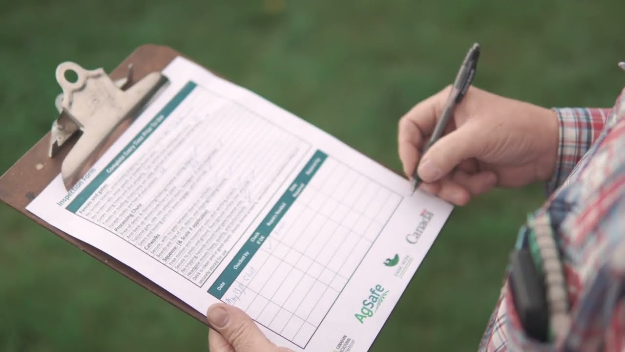 BEEF CATTLE HANDLING FACILITY | INSPECTION FORM