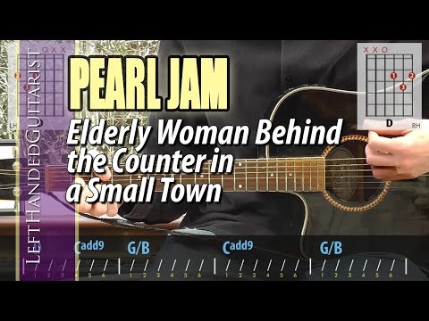 Pearl Jam - Elderly Woman Behind The Counter | guitar lesson