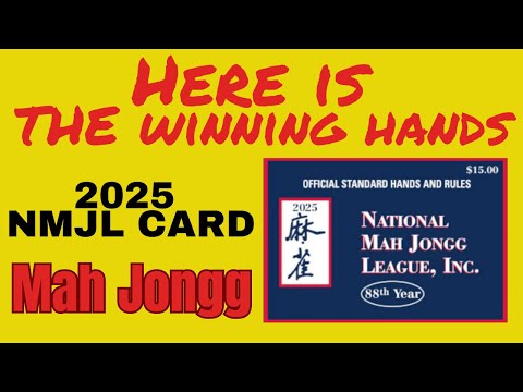 National Mah Jongg League 2025 Card Easiest Winning Hands Predictions #ohmymahjong #ilovemahj #nmjl