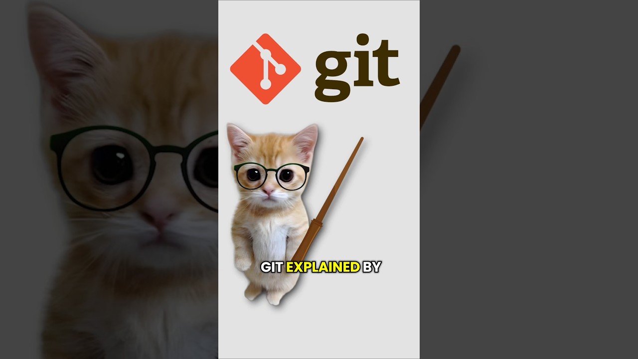 git explained by cats 😹💻. #cat #develop #coding #fyp #cat