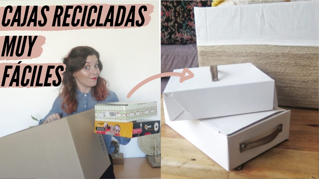 Cómo reciclar cajas de cartón para usarlas de decoración - Dos opciones económicas y fáciles!