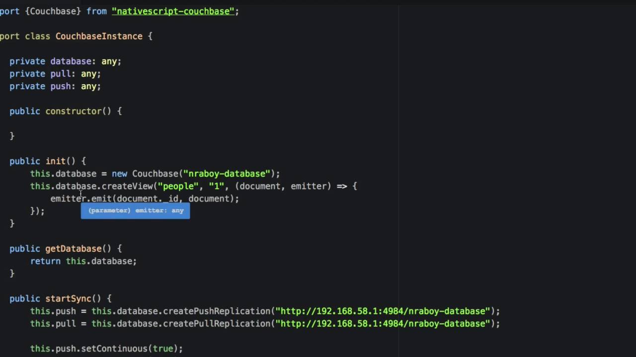 Using Couchbase NoSQL In A NativeScript Angular 2 Mobile App