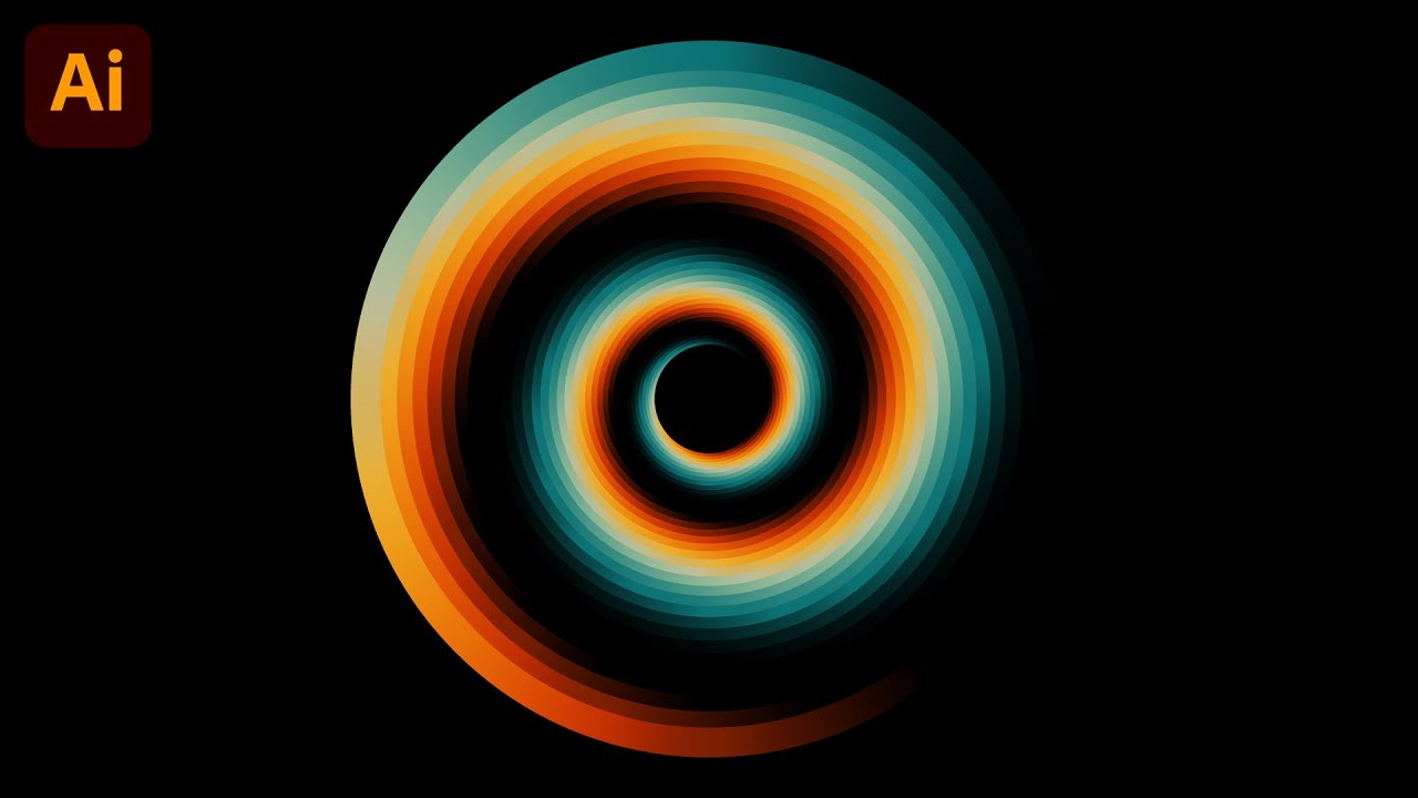 How to Create Gradient Spiral Vortex | Adobe Illustrator Tutorial | Spiral Vortex tutorial