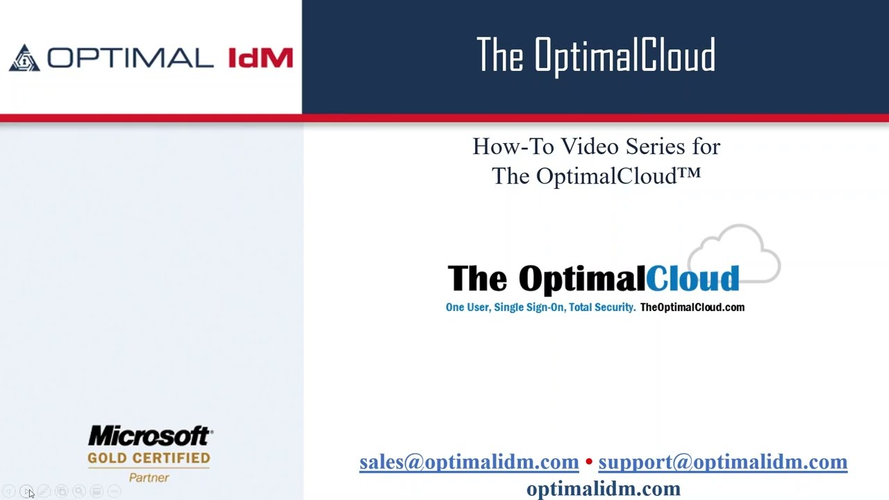 The OptimalCloud - How To Add An Application