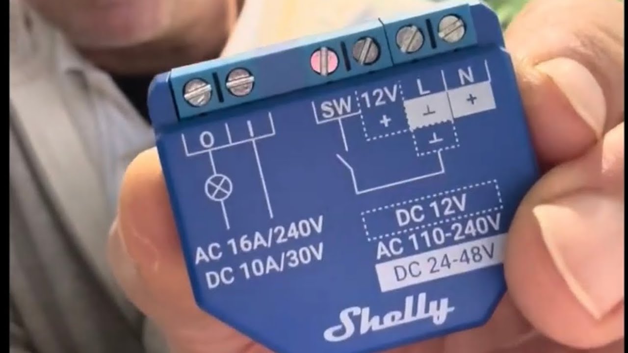 Shelly 1 Plus WiFi Switch Installation & Setup