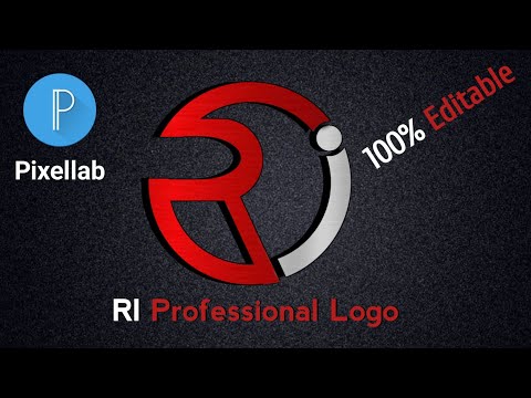 R I Professional Design On Android | R I Logo design in pixellab | Design Box