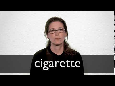 How to pronounce CIGARETTE in British English