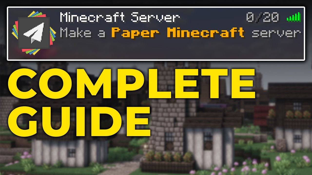 How To Make a Paper Minecraft Server (2026)