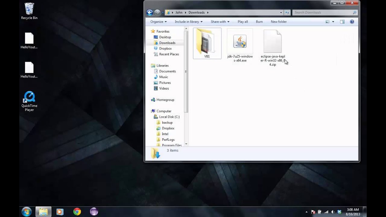 Intro to Java Programming - 1 - Downloading the Java JDK and Eclipse
