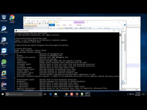 Compile Java Program Via Command Prompt