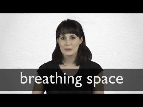 BREATHING SPACE definition and meaning | Collins English Dictionary