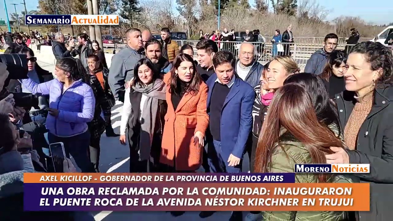Una obra reclamada por la comunidad: Inauguraron el puente Roca de la ...