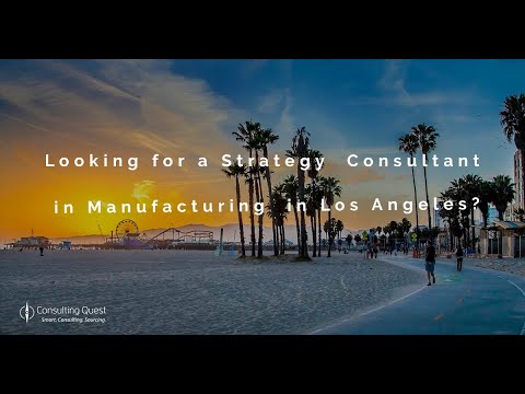 Looking for a Strategy Consultant in Manufacturing in Los Angeles?