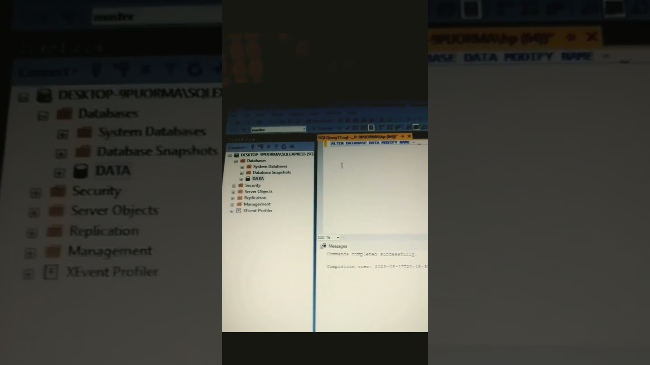 rename database in sql #sql #coding #sqlite #sqlstate #code #sqlserver #tutorial #database