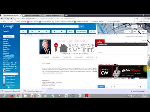 Branded Email Stationary in Gmail! Once Click and you're Send Professional Emails