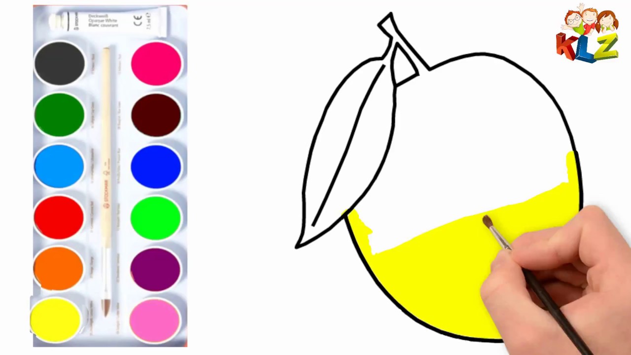 How to Draw Mango for Kids | Mango Coloring Pages | Learn Colors for Kids | Mango Painting