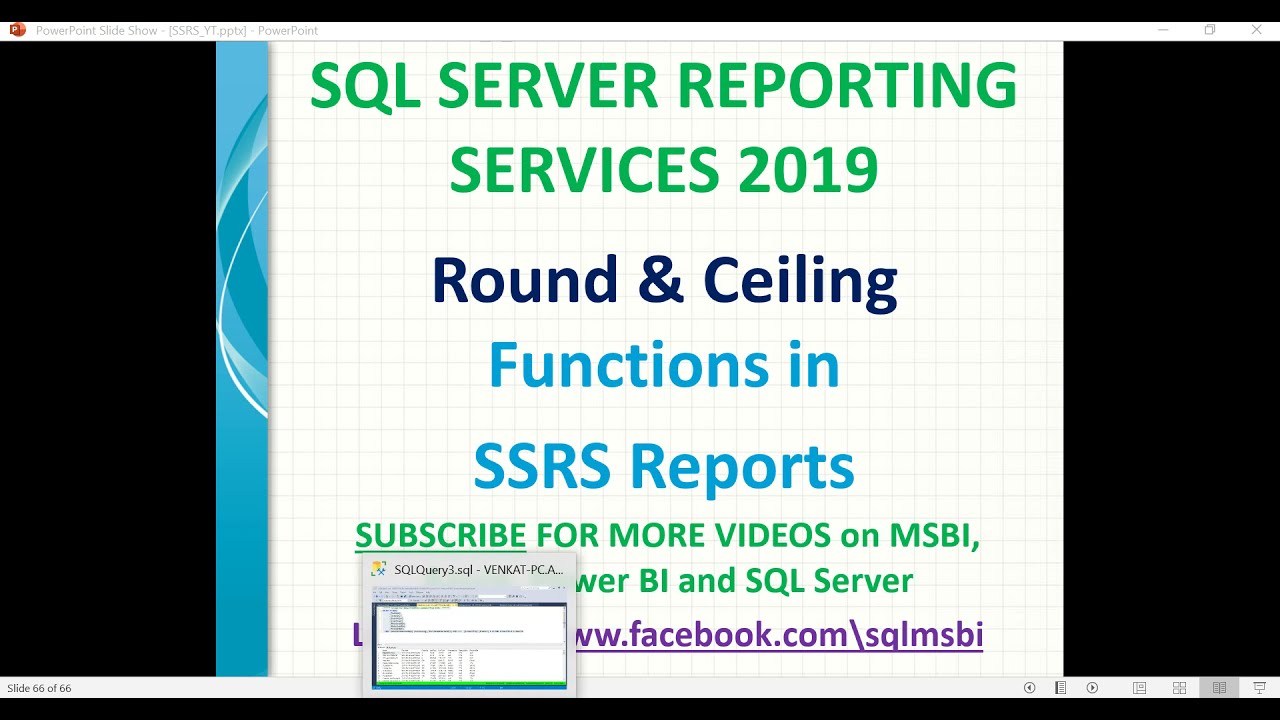 SSRS Expressions | Ceiling and Round Function in SSRS | SSRS Ceiling | Round | SSRS Functions