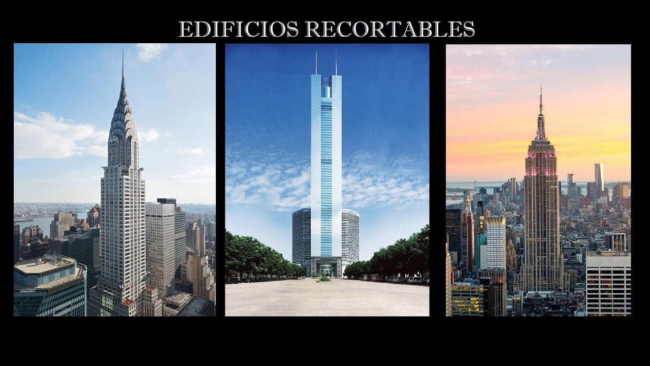 Edificios Recortables 4 para Imprimir y armar