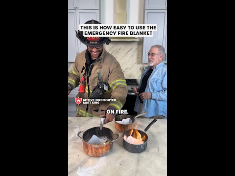 Emergency Fire Blanket Demo with Firefighter Matt