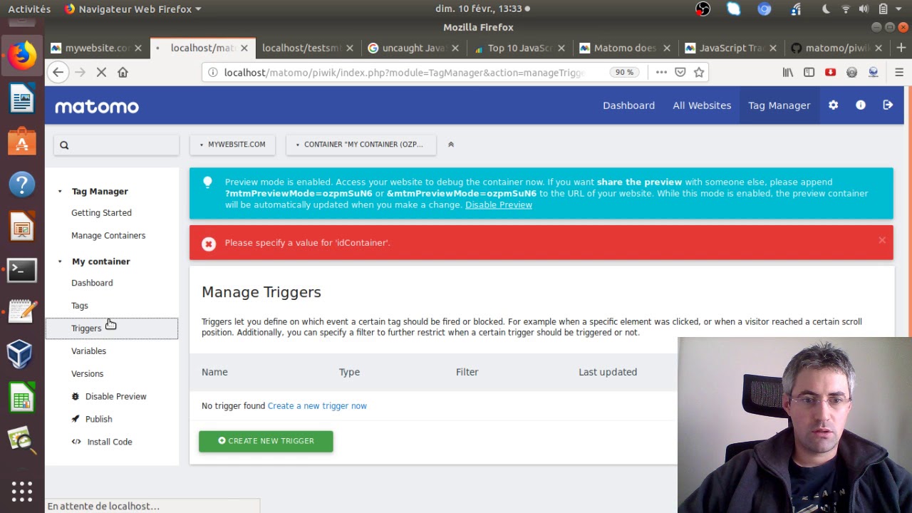Experimental: Tracking JavaSript errors in Matomo Piwik Analytis