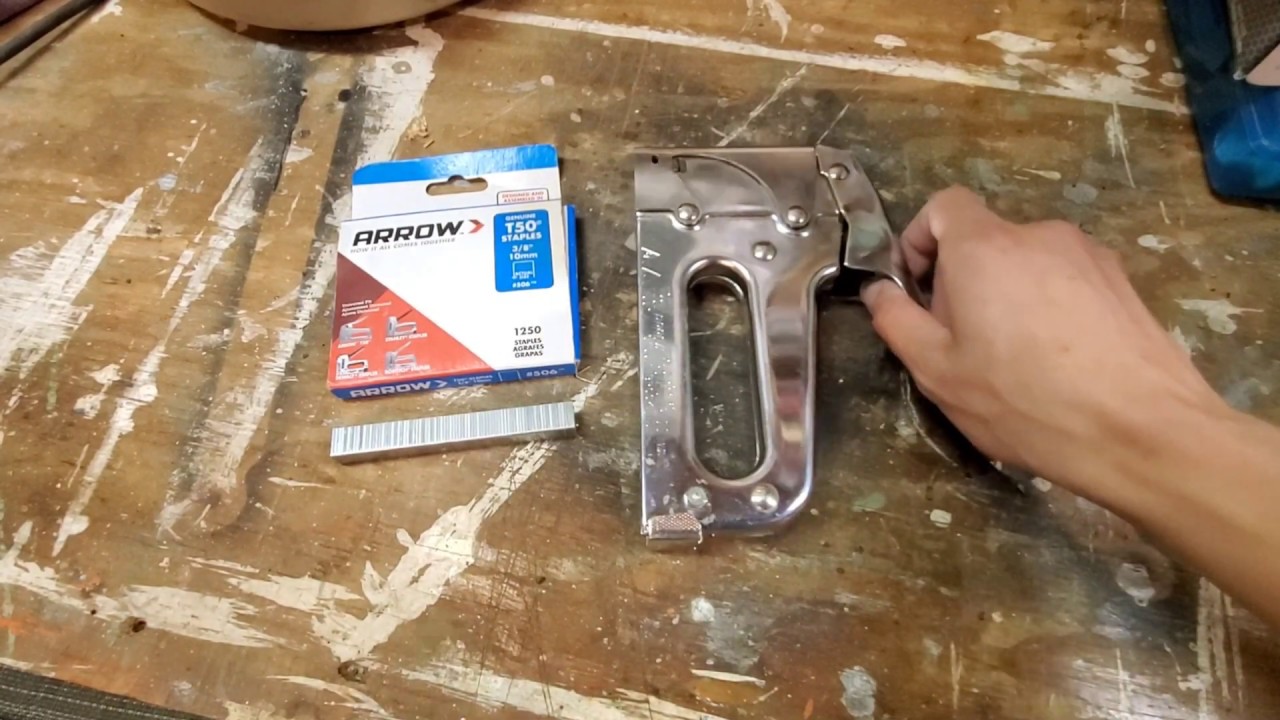 How to Load Arrow T50 Staple Gun