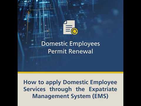 Renewing the Domestic Employee Work Permit