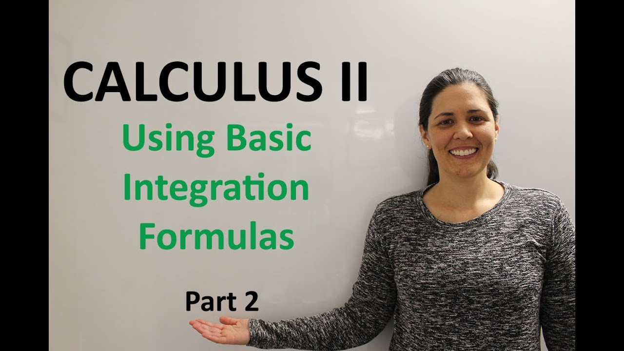 Using Basic Integration Formulas - Part 2