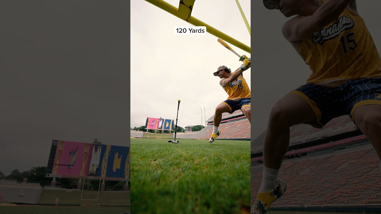 How Far Can I Hit a Field Goal? #baseball