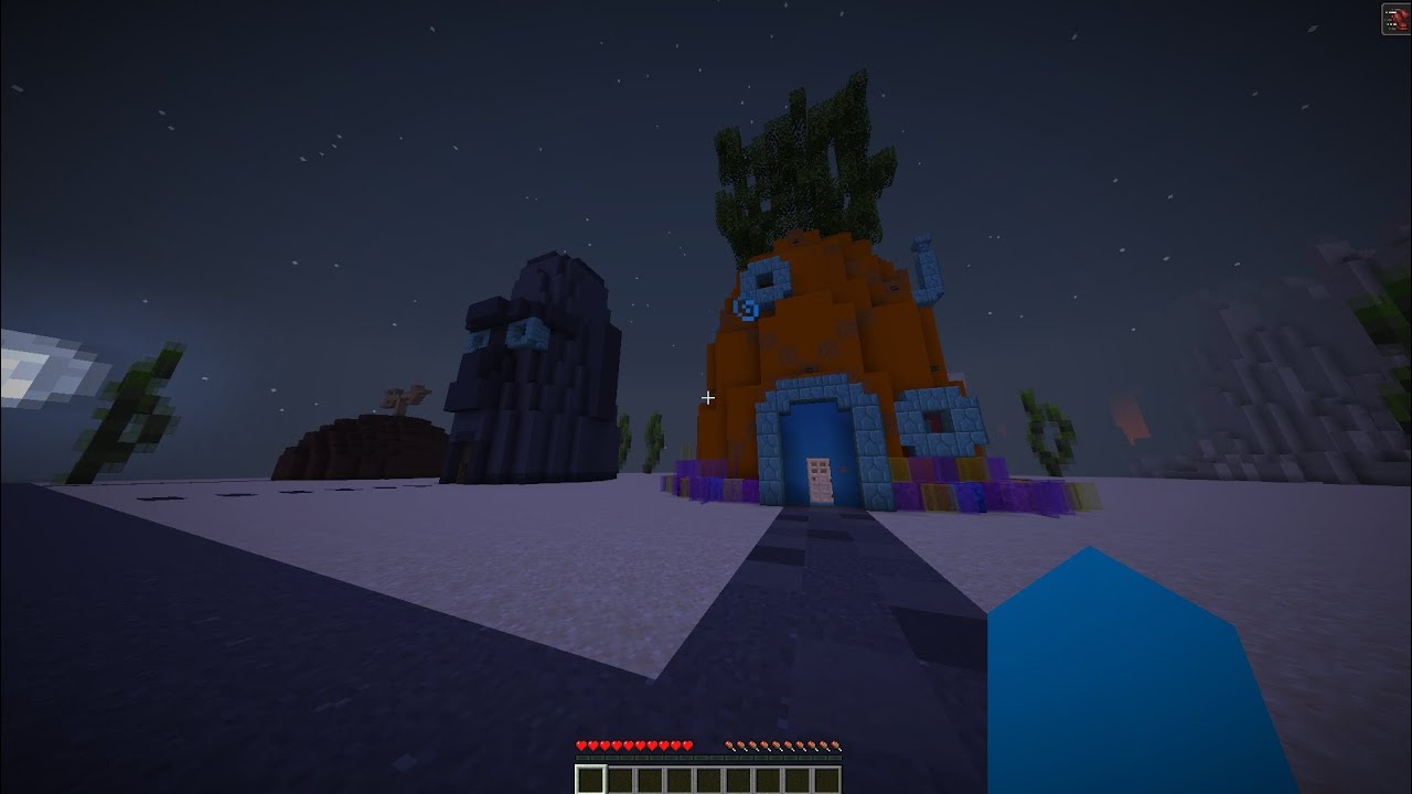 Exploring Bikini Bottom (SpongeBob Map) in Minecraft