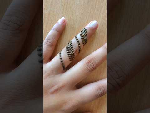 finger mehndi design 😍 #heena #mehandi #mehandidesigns