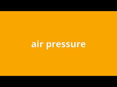 what is the meaning of air pressure