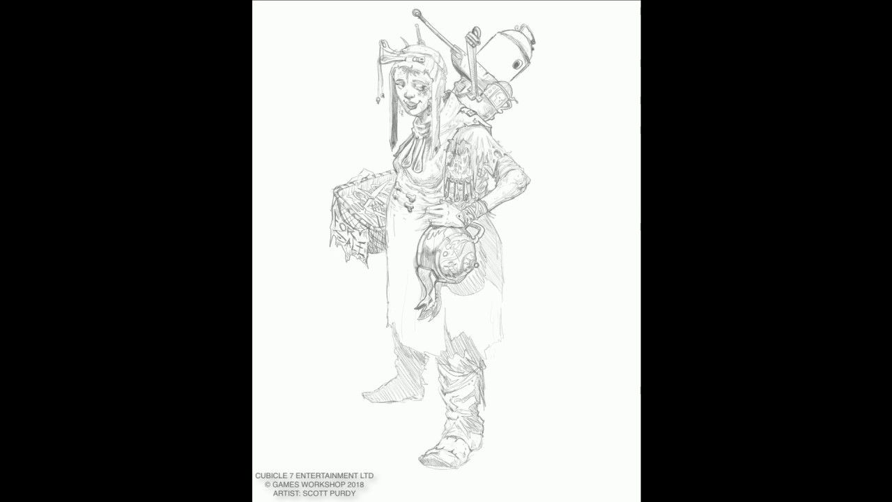 Warhammer Fantasy Roleplay Pedlar Career sketch