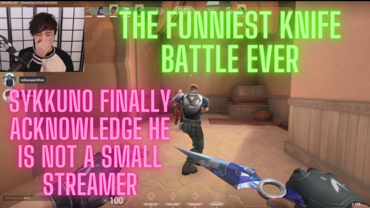 Funniest knife battle in Valorant | with Sykkuno, Leslie, Kkatamina, Yvonne, and Edison