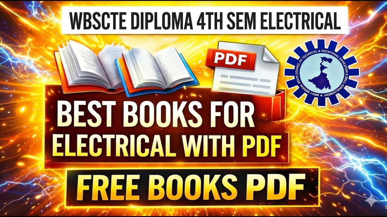 Diploma 4th semester electrical best books pdf| #wbscte Polytechnic 4th semester best books