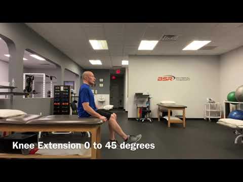 Knee Extension 0 to 45 degrees