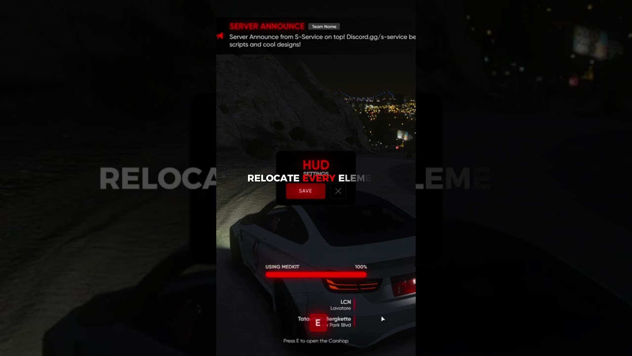 This FiveM Hud is a must have for any server. #fivem #gta #gtaroleplay #hud #script #programming