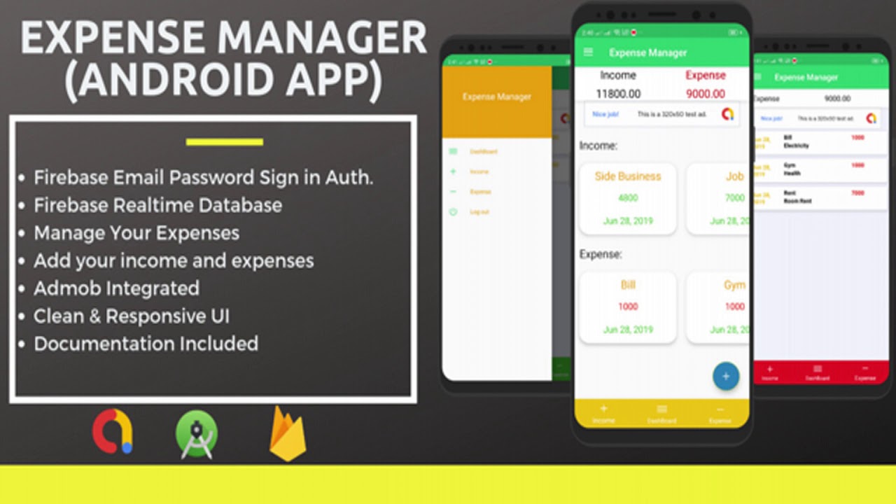 Expense Manager Android App AdMob Integrated | Codecanyon Scripts and Snippets