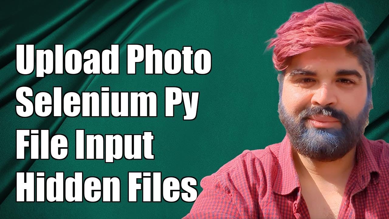 How to Upload a Photo in Selenium Python When File Input is Hidden