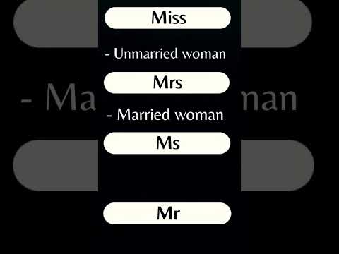 What's the difference between MISS, MRS,MS and MR in English?🔥 | #shorts #galaxyofenglish #youtube