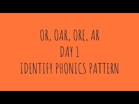 Day 1 - or, oar, ore, ar