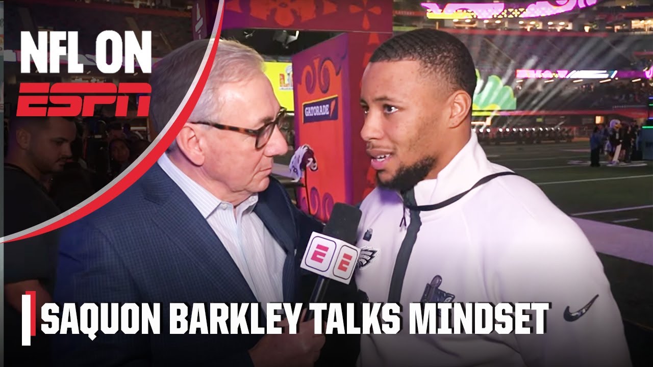 Saquon Barkley on his Super Bowl mindset: ‘Stay locked in’ | NFL on ESPN