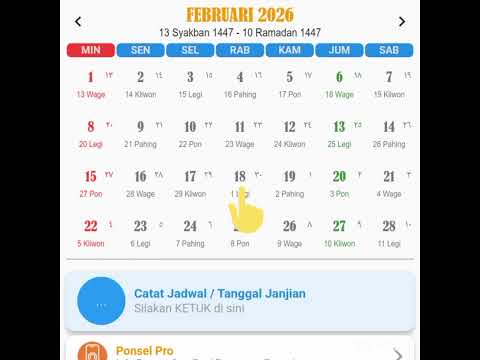 Februari 18 bulan puasa 2026