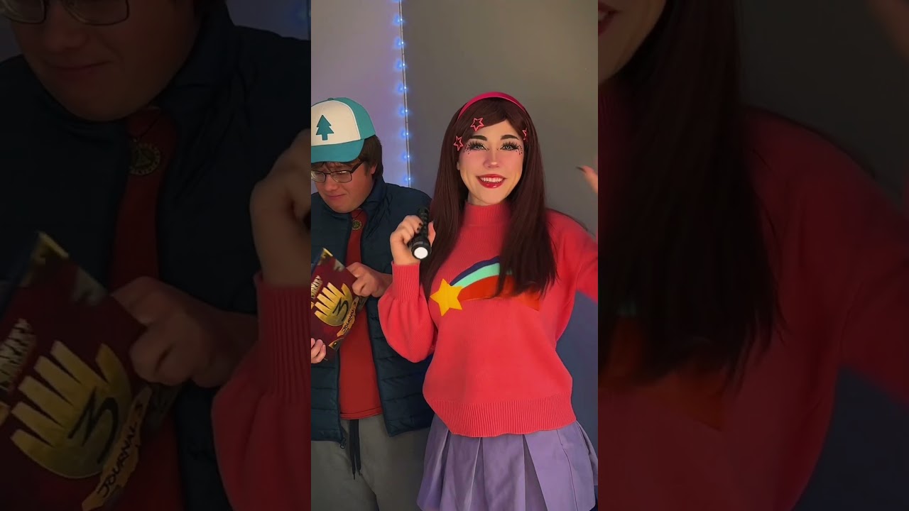 Dipper and Mabel Cosplay with my Brother🌲 #gravityfalls #mabel #dipper #mabelcosplay #cosplay