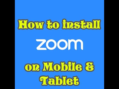 Zoom Conferencing Tutorial - How to Install On Mobile & Tablet