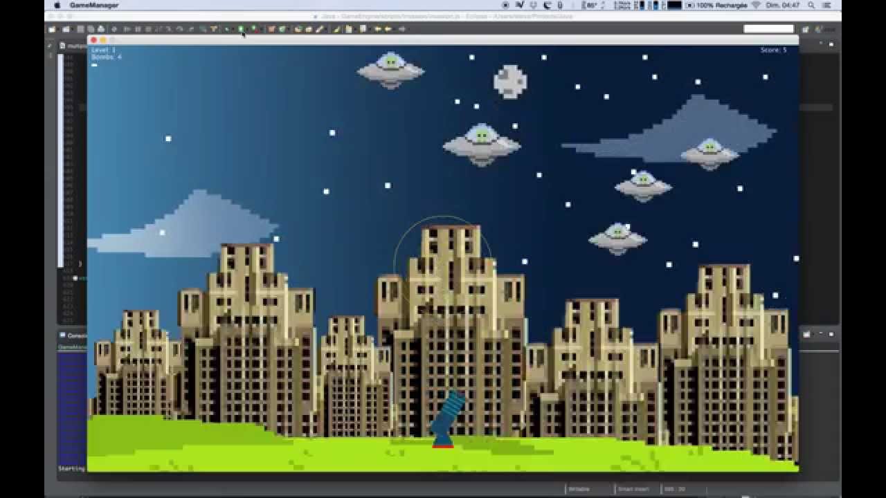 GameEngine - Invasion (Java + JavaScript)