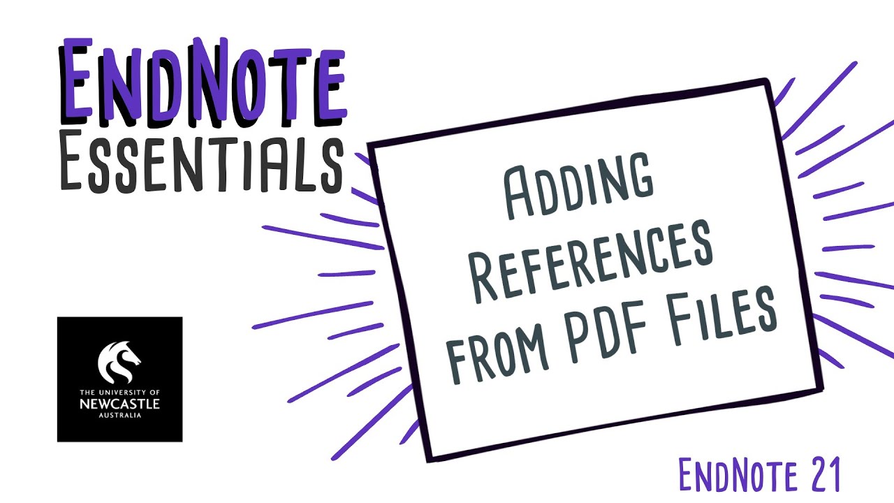 Adding References from PDF Files