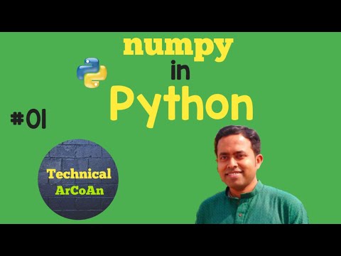 numpy in Python | numpy module | Python Tutorial for Beginners