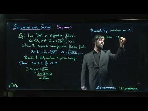 Sequences and Series: Sequences - 12. Example: Limit of a bounded monotone sequence