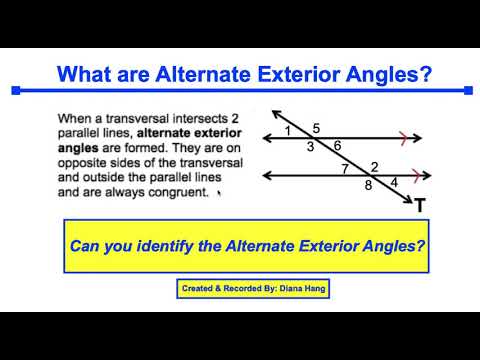 What are Alternate Exterior Angles?