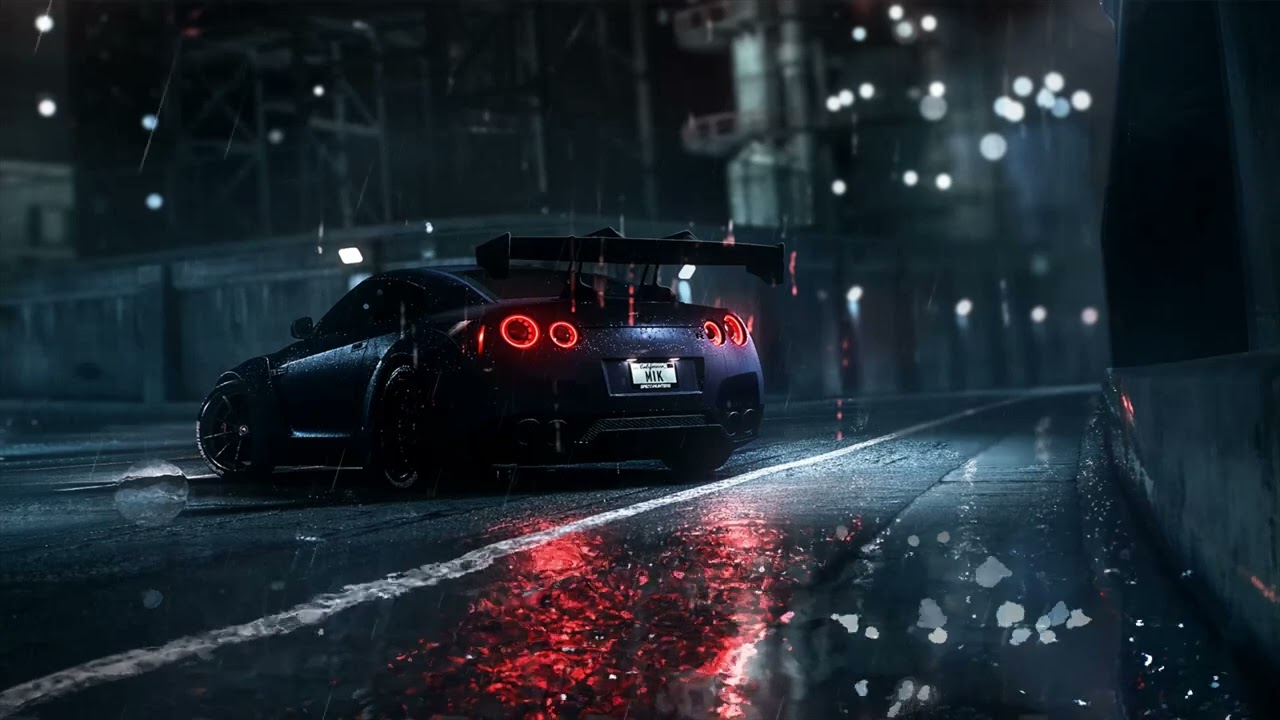 NISSAN GTR IN THE RAIN | 4K LIVE WALLPAPER